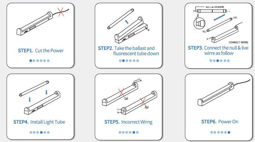 How to install LED Tube Light Fixtures - iLed